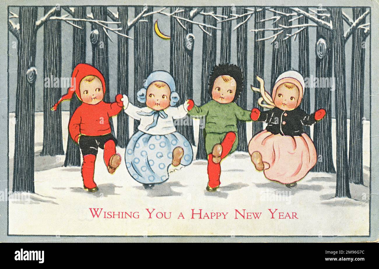 Four dancing children hi-res stock photography and images - Alamy