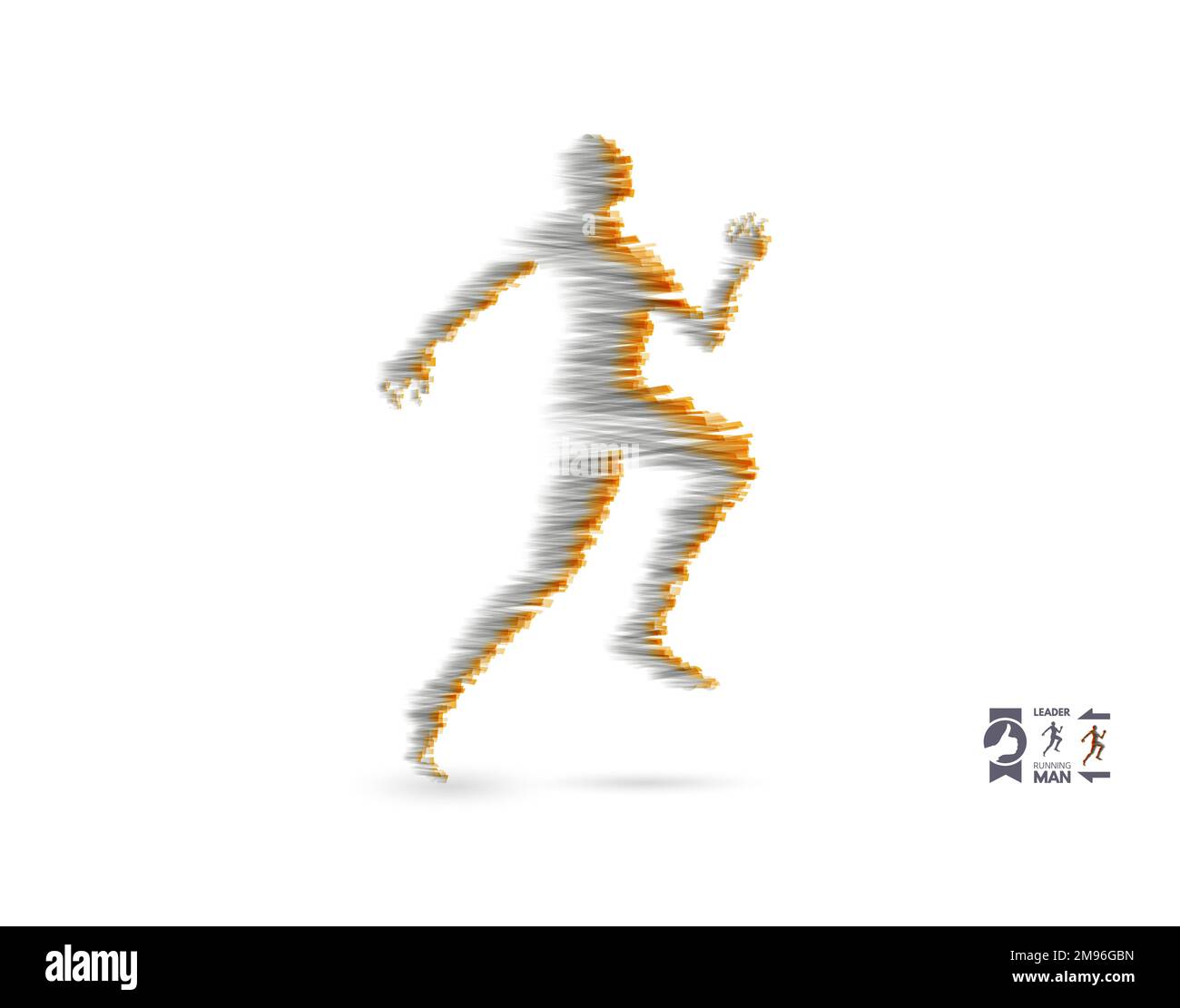 Running man. Design for sport and business. Sport concept. Vector ...