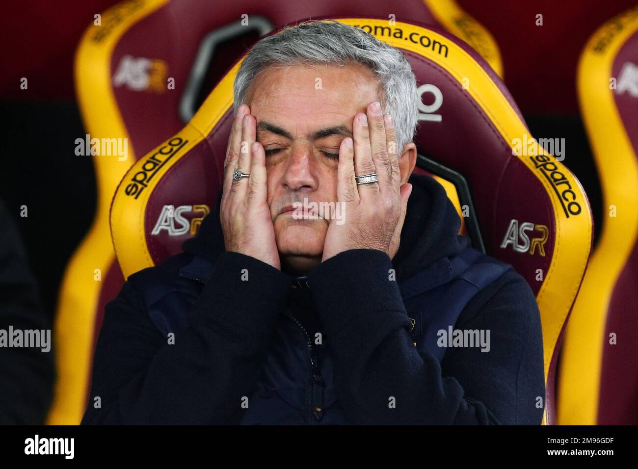 Jose' Mourinho of Roma during the Italian championship Serie A football ...