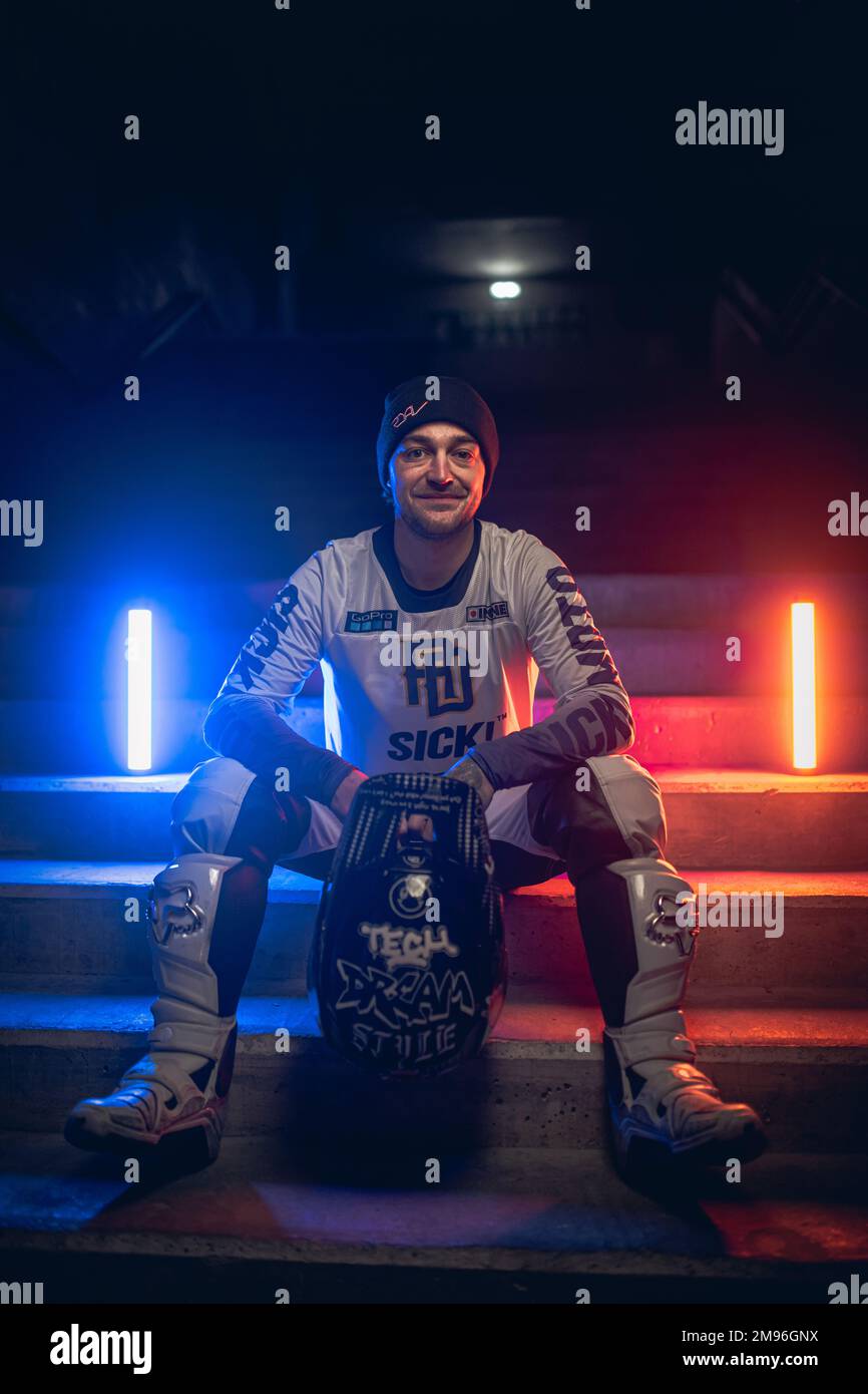 David Rinaldo posing in a photo session Stock Photo - Alamy