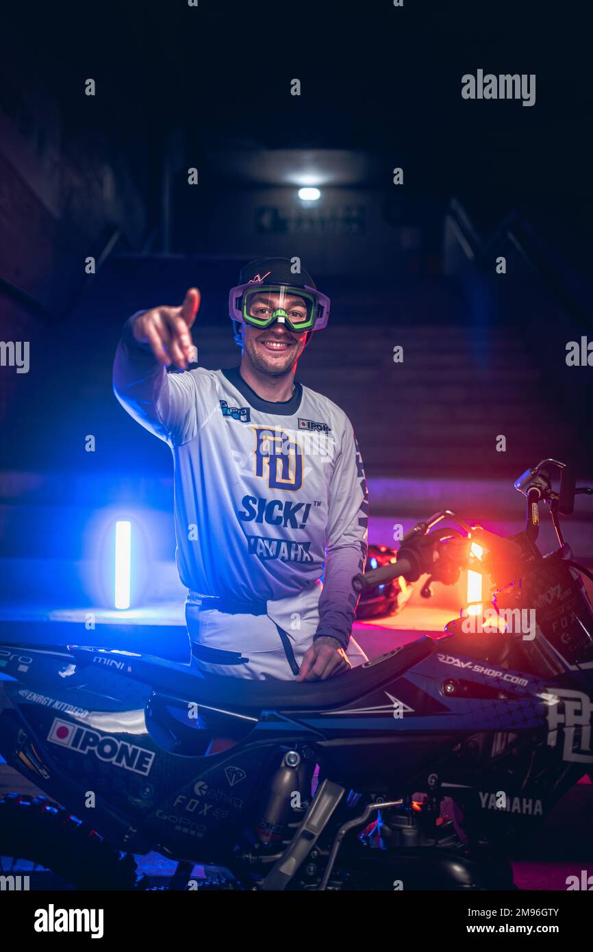 David Rinaldo posing in a photo session Stock Photo - Alamy