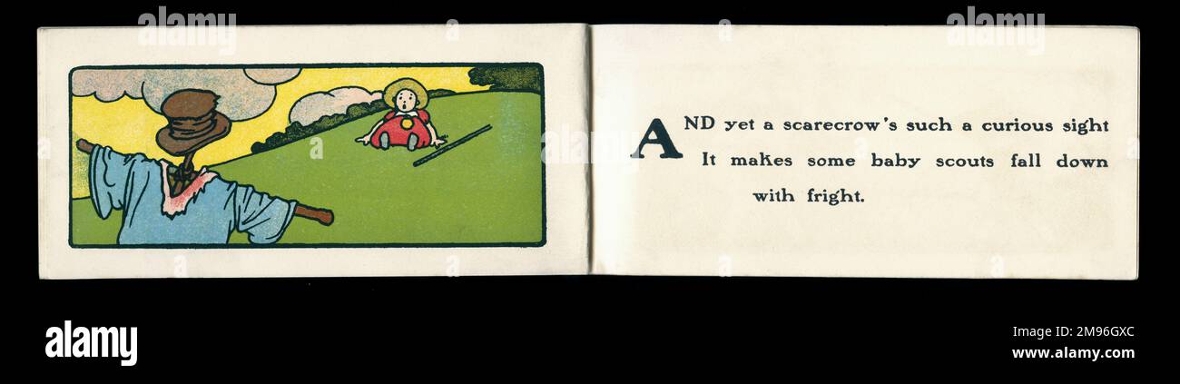 Baby Scouts -- And yet a scarecrow's such a curious sight, it makes ...