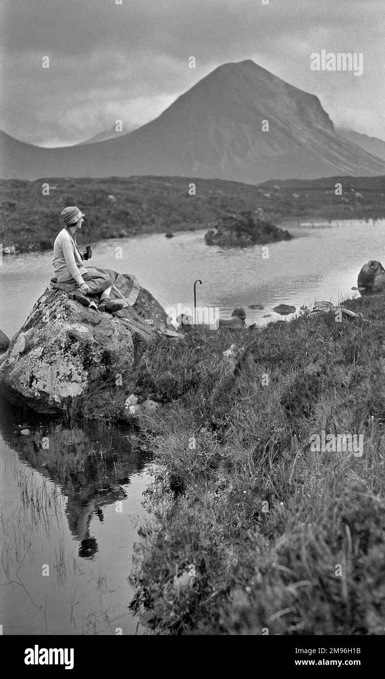 On rock in water Black and White Stock Photos & Images - Alamy