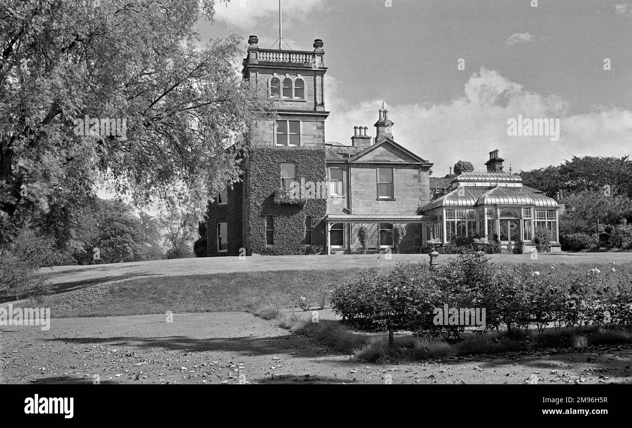 View of Inveralmond House, Perth, Scotland, seen from across the garden ...