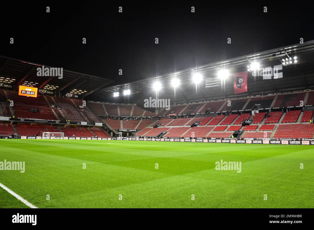 General view during the French championship Ligue 1 football match ...