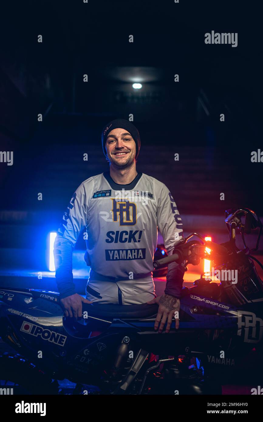 David Rinaldo posing in a photo session Stock Photo - Alamy