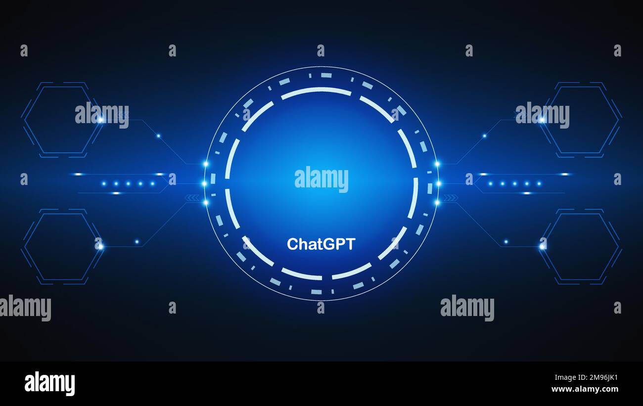 chatGPT Ai artificial intelligence technology hitech concept. chat GPT with smart bot, open Ai ...