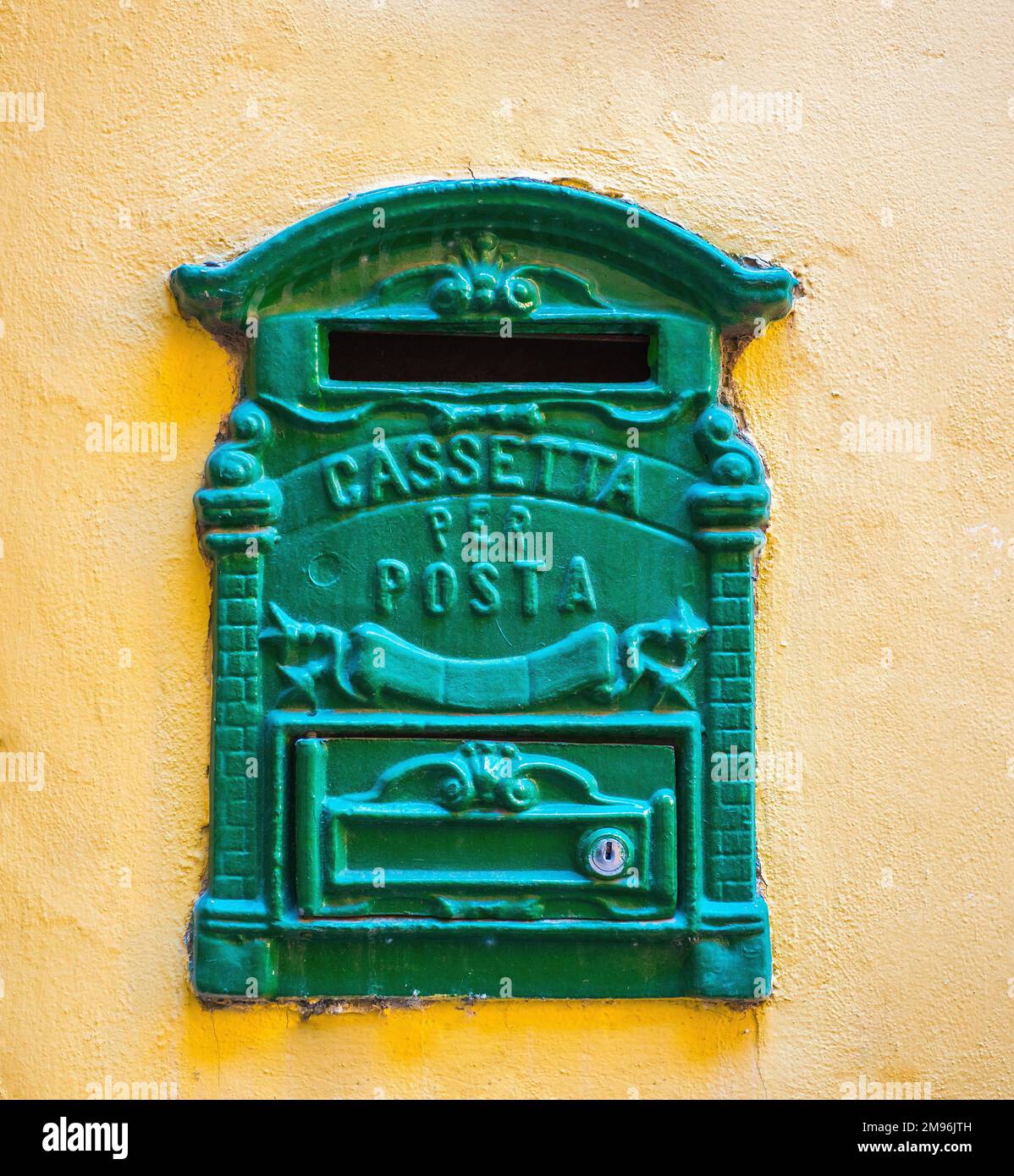 vintage mail box, post box from Trastevere, Rome, Italy Stock Photo - Alamy