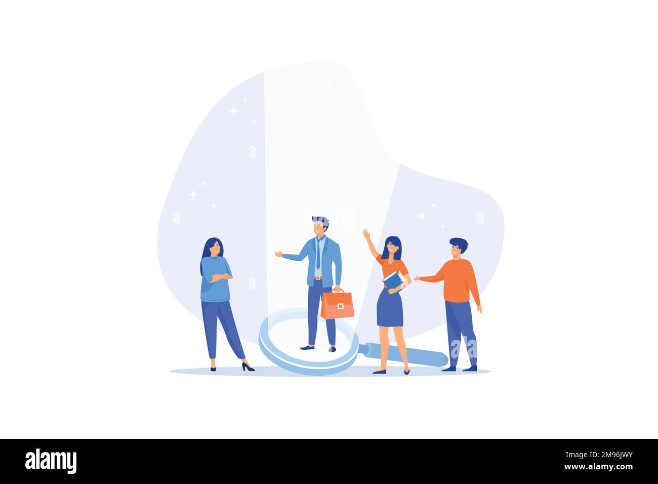 Chosen candidate, winning applicant to get new job, HR or human ...