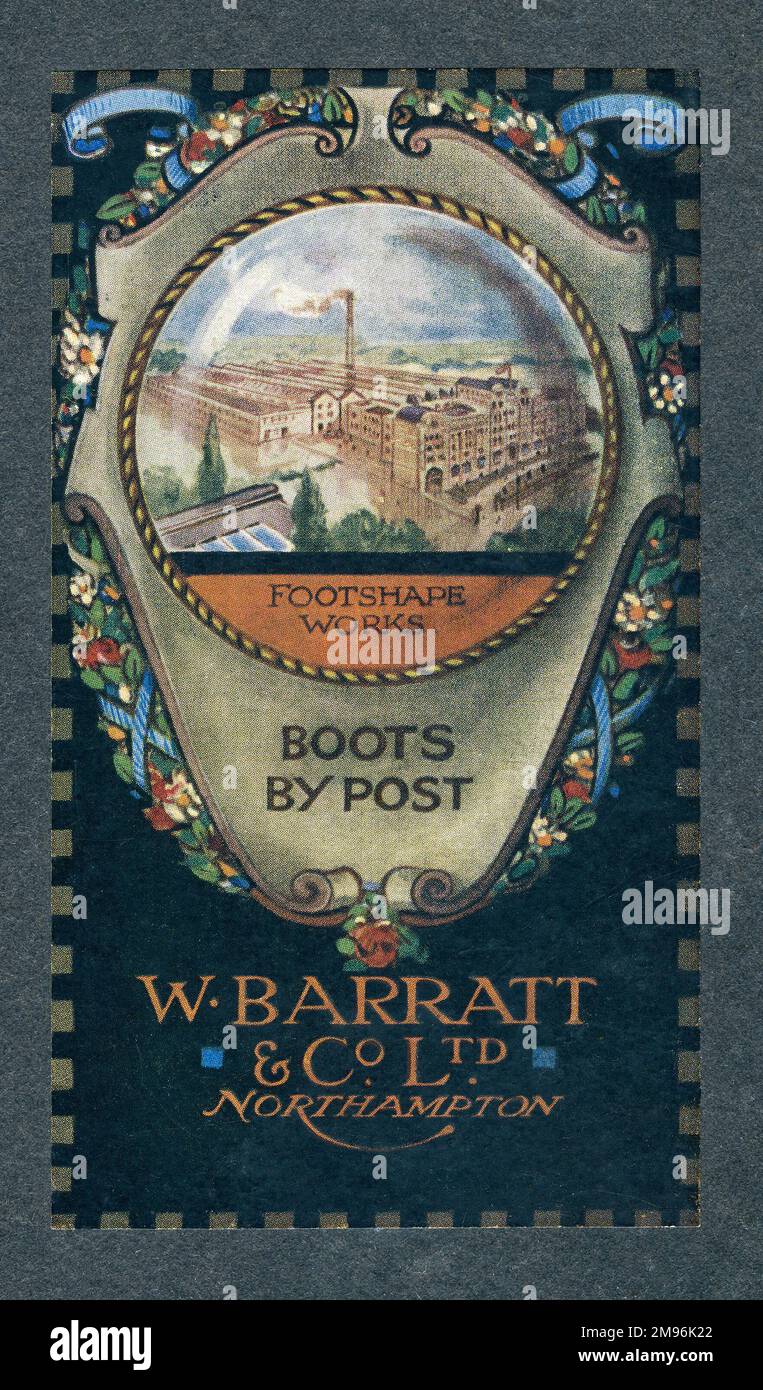 Brochure cover design, W Barratt & Co Ltd, Northampton, advertising ...