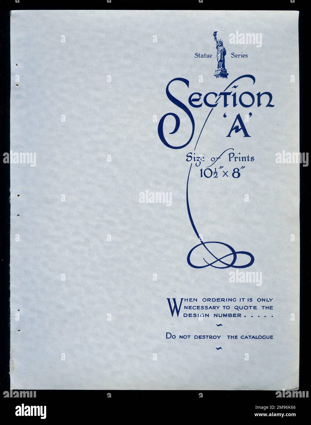 Brochure page, chocolate box designs, Statue Series Section A, Geo. H ...