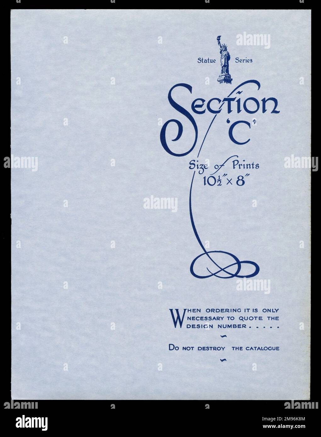 Brochure page, chocolate box designs, Statue Series Section C, Geo. H ...