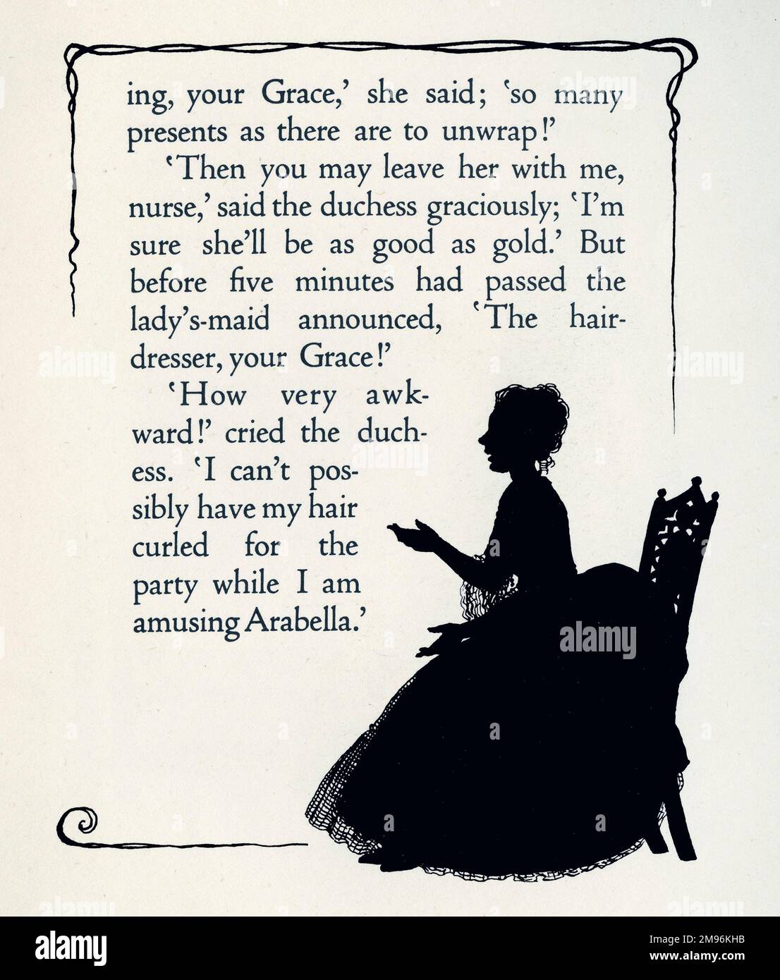 Lady Arabella's Birthday Party -- the Duchess agrees to look after ...
