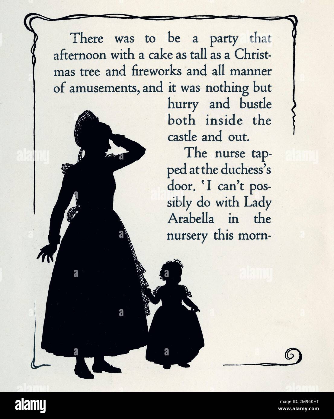 Lady Arabella's Birthday Party -- the nurse and little Arabella Stock ...