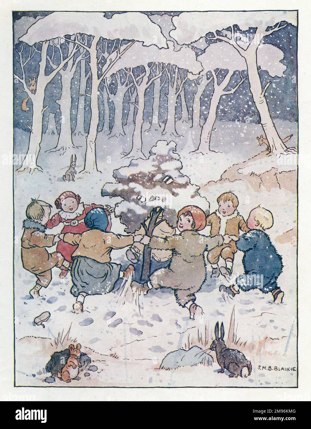 Nursery Rhymes -- Here we go round the mulberry bush, The mulberry bush ...