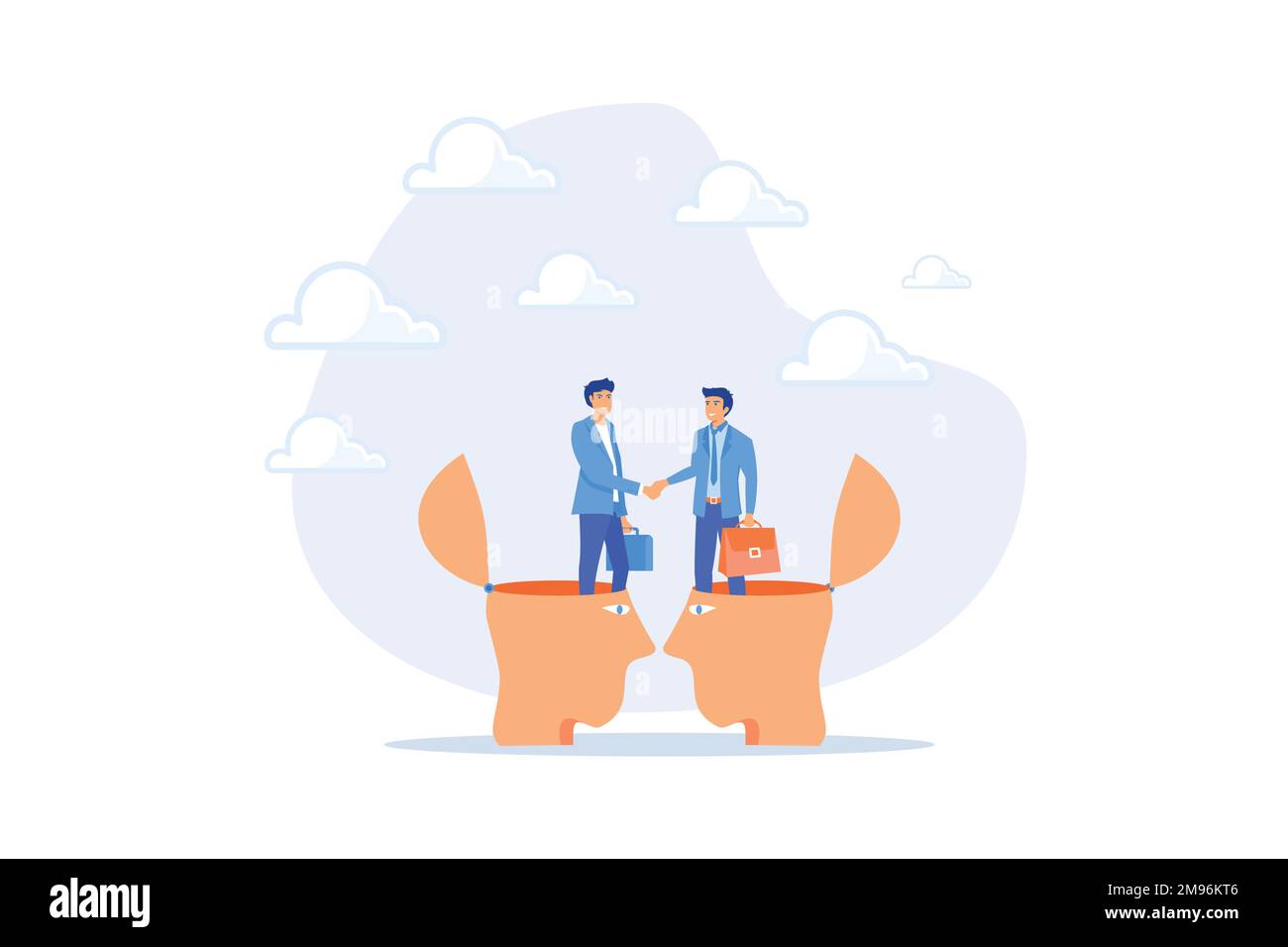 Negotiation talking Stock Vector Images - Alamy