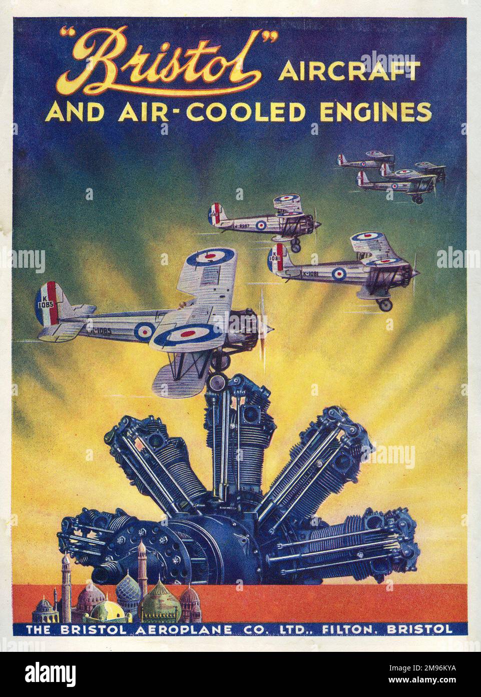 Poster design for the Bristol Aeroplane Co Ltd of Filton, Bristol ...