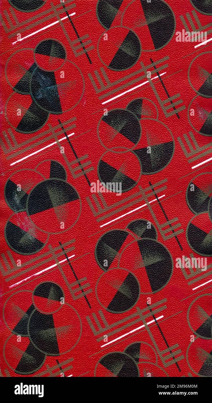 Wrapping Paper Sample Design -- geometrical shapes in red, gold and ...