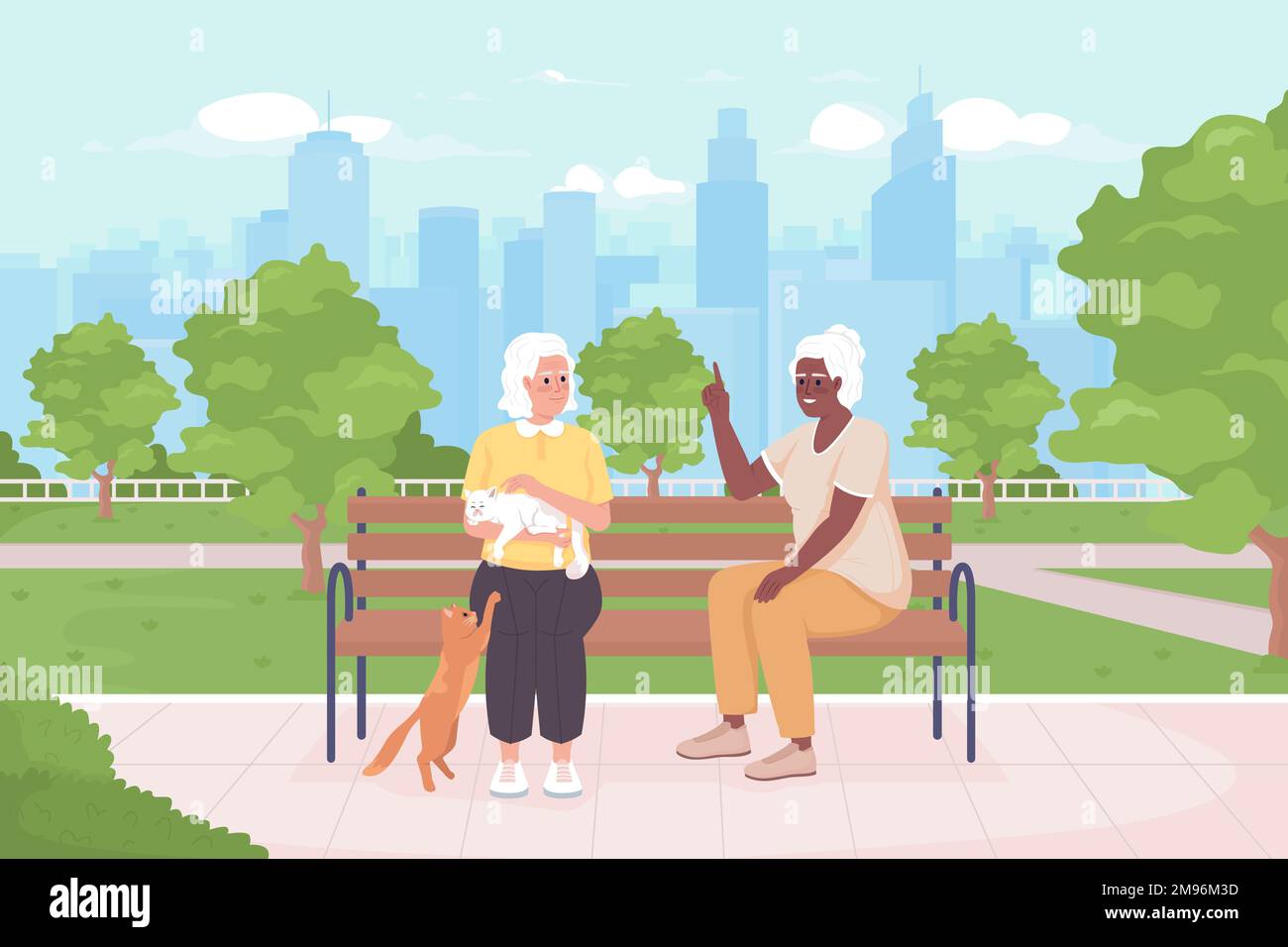 Late adulthood Stock Vector Images - Alamy