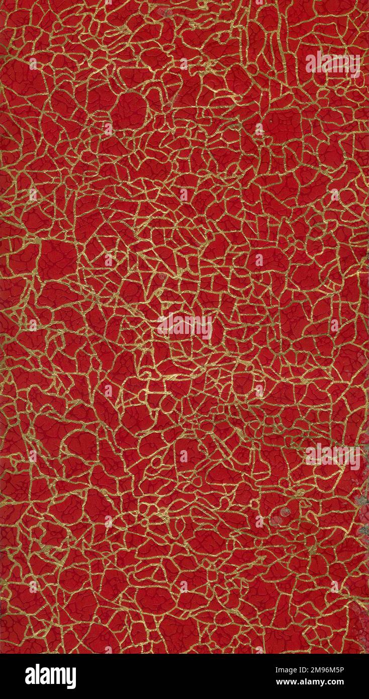 Wrapping Paper Sample Design -- red and gold abstract pattern Stock ...