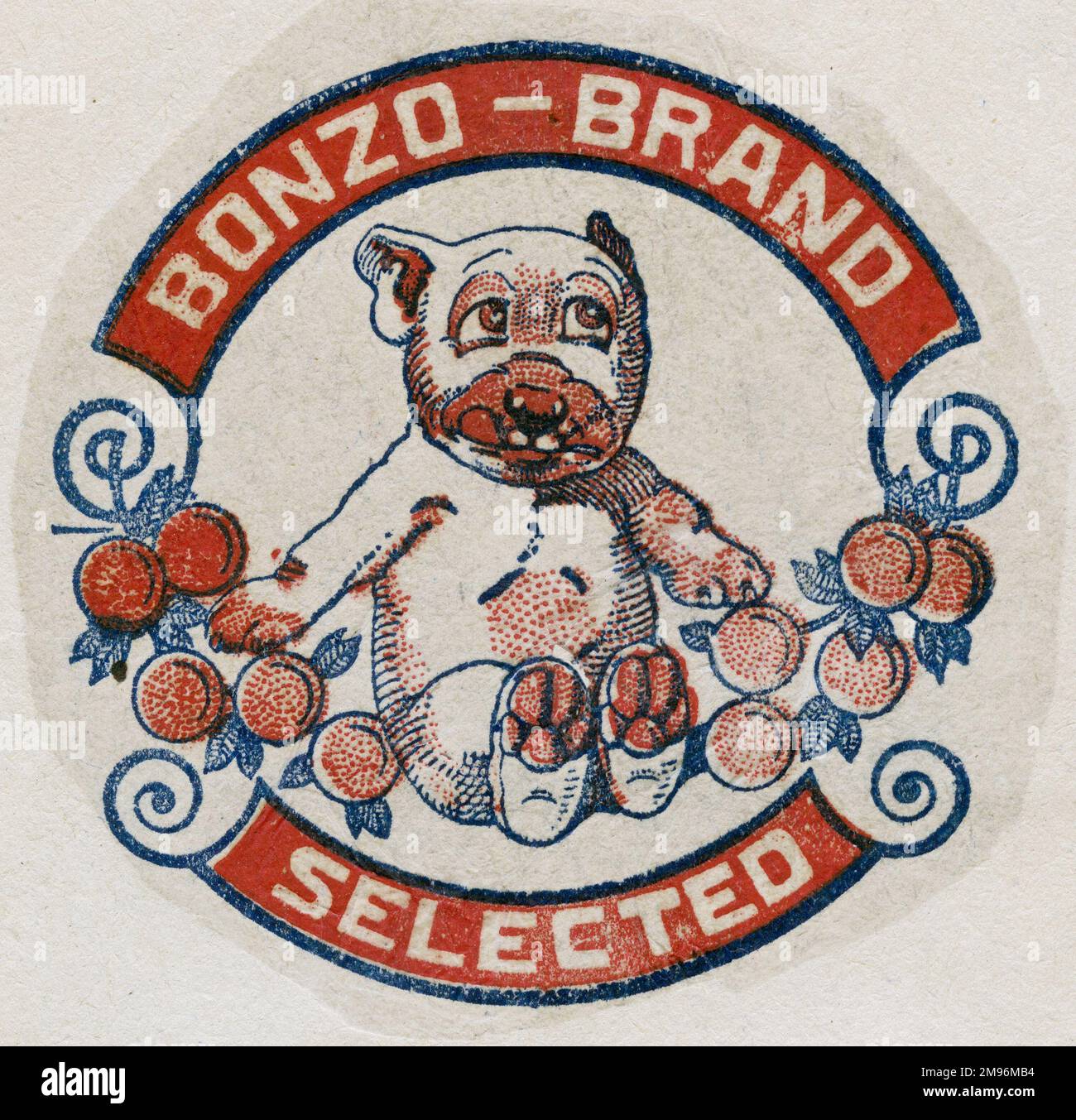Fruit Label -- Bonzo Brand Selected Stock Photo - Alamy