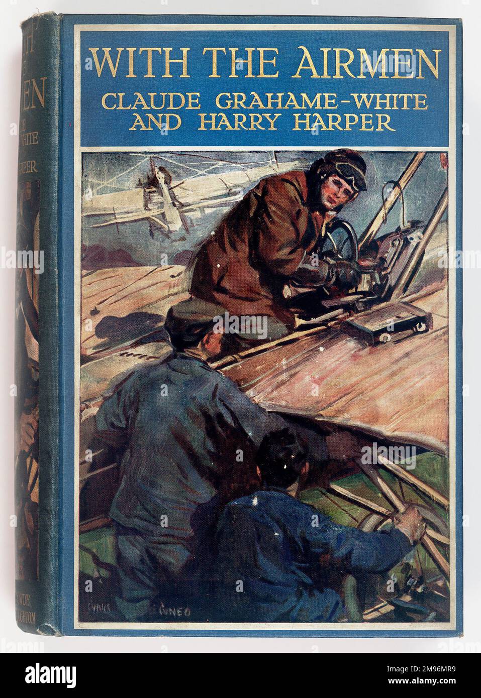 Book cover design, With the Airmen, Claude Grahame-White and Harry ...