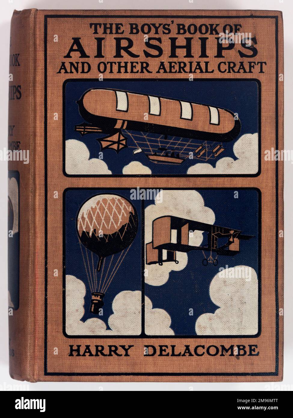 Book cover design, The Boys' Book of Airships and Other Aerial Craft ...