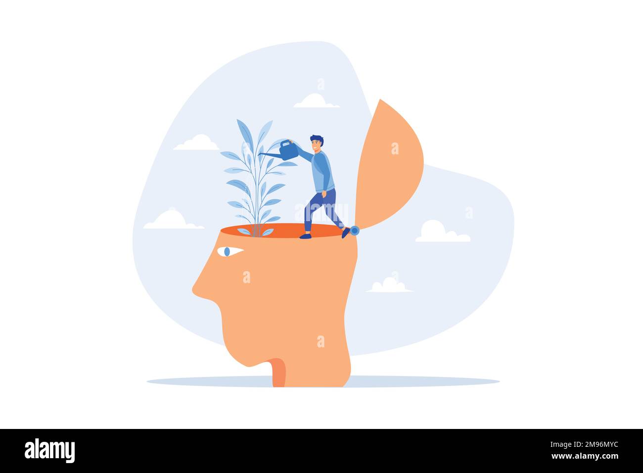 Self improvement, personal development or growth mindset, motivation to ...