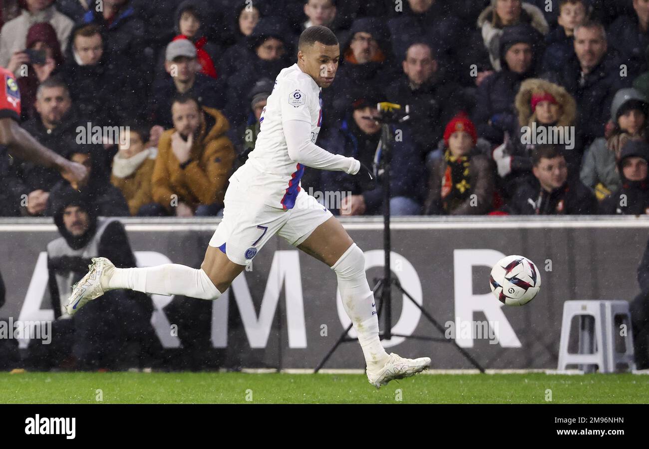 Kylian Mbappe of PSG during the French championship Ligue 1 football ...