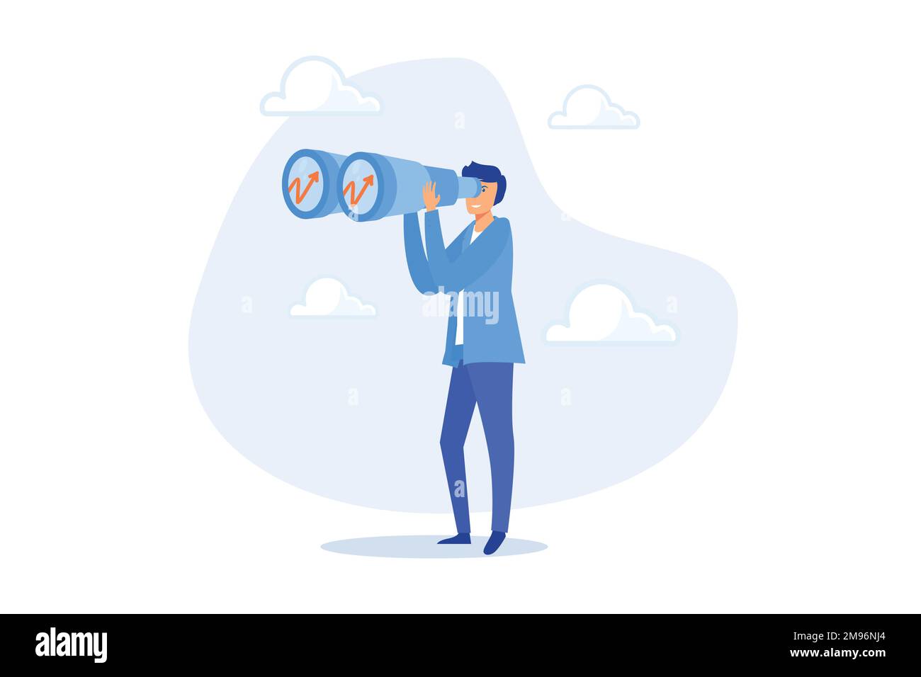 Financial forecast, vision for stock market investment return, make ...