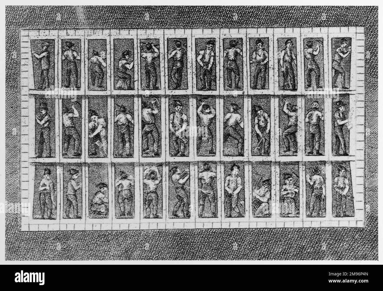 A detailed illustrated cross section of Brunel's Thames Tunnel in ...
