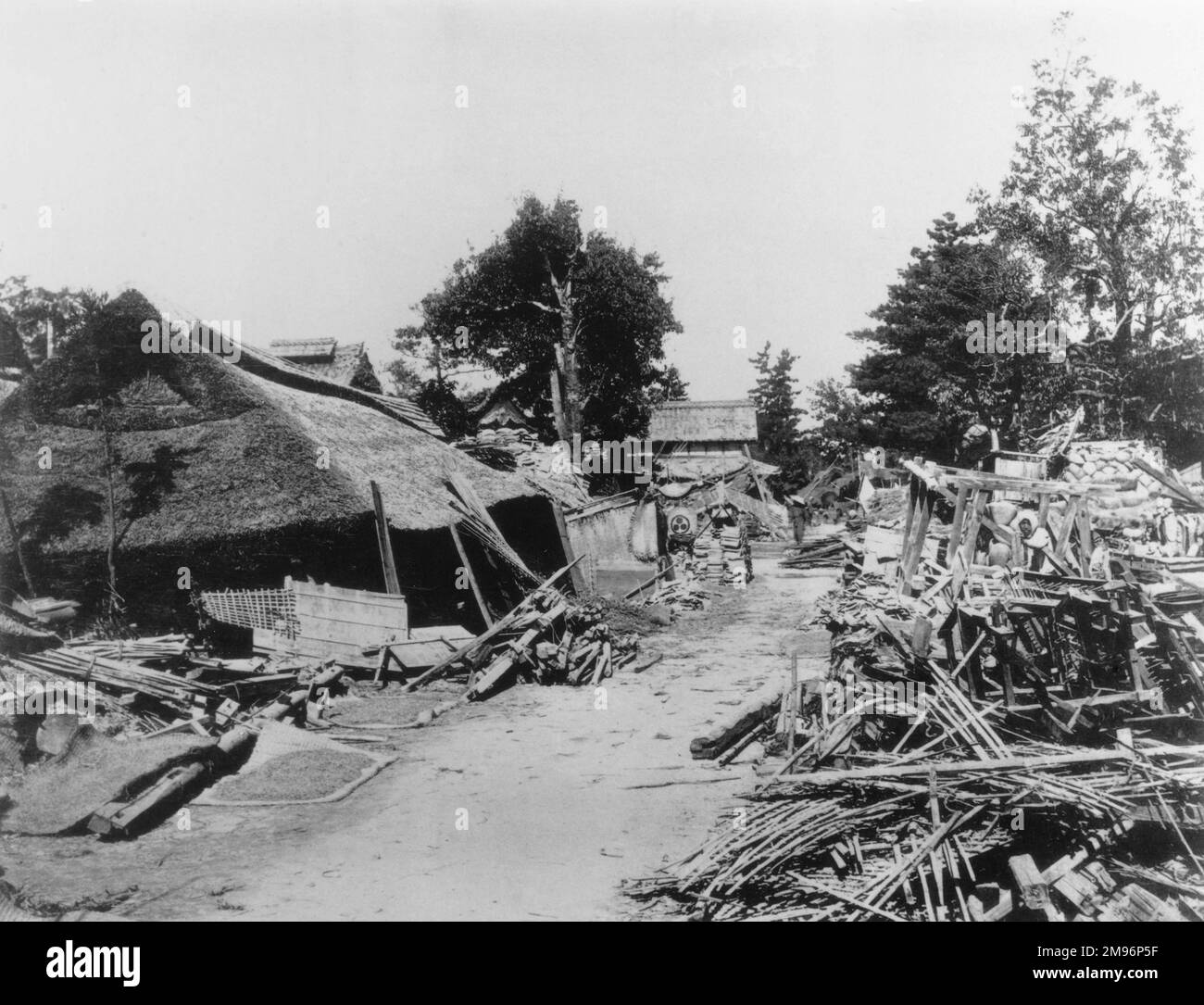 The 1891 Mino-Owari Earthquake in Japan left the road between Nagoya to ...