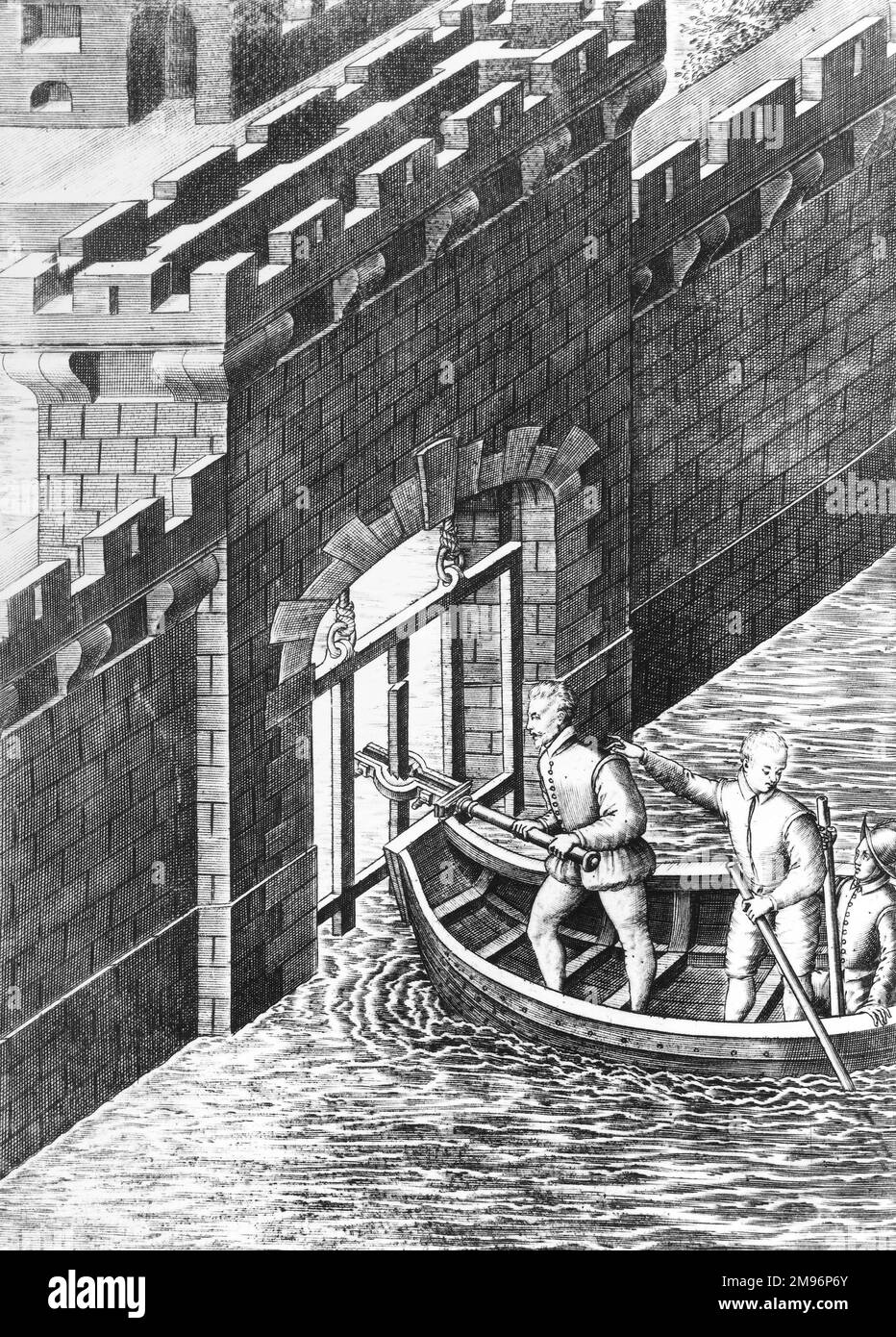 An example of a typical 16th century siege weapon used to cut the bars ...