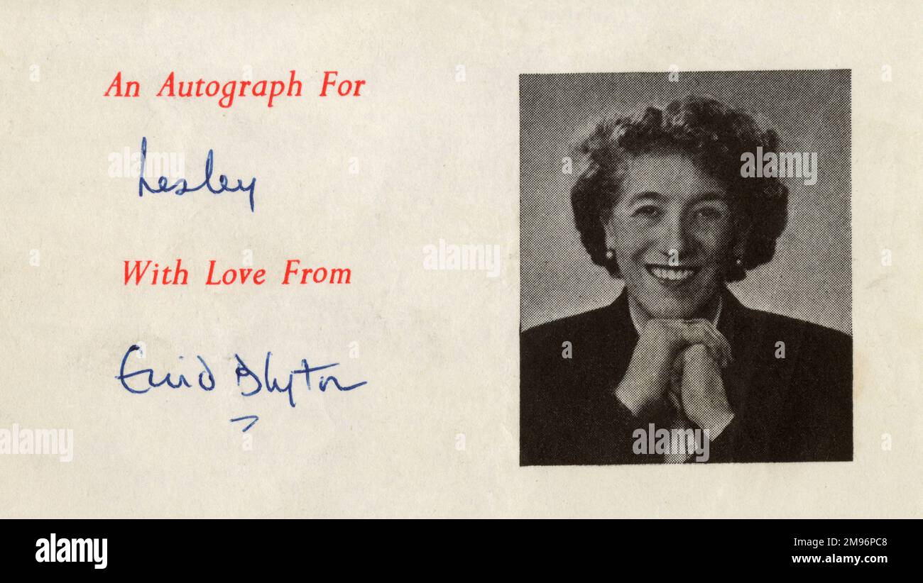 Portrait of Enid Blyton (1897 - 1968), English children's author ...