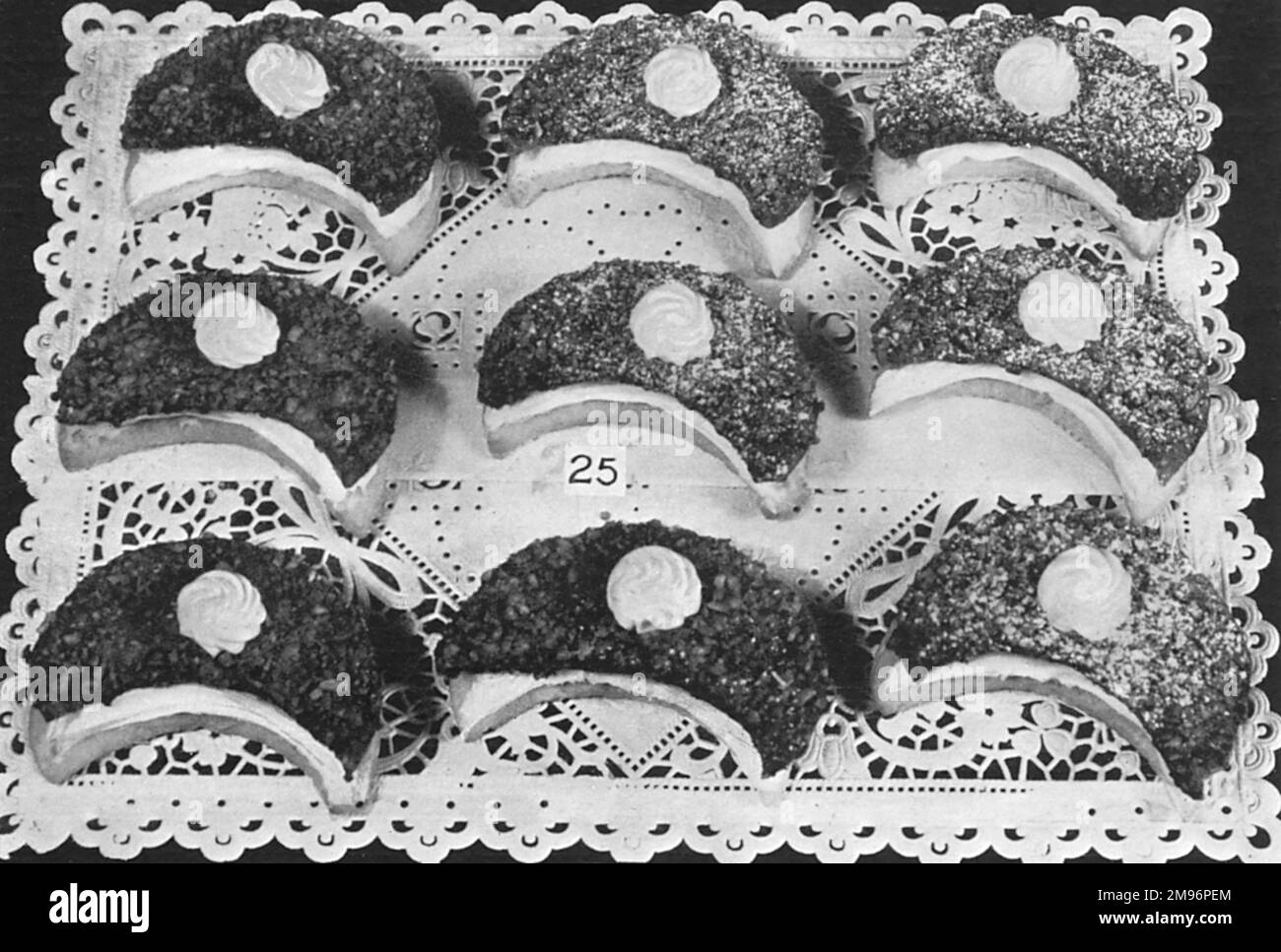 Danish Pastry Specialties, Filbert Cream Crescents Stock Photo - Alamy