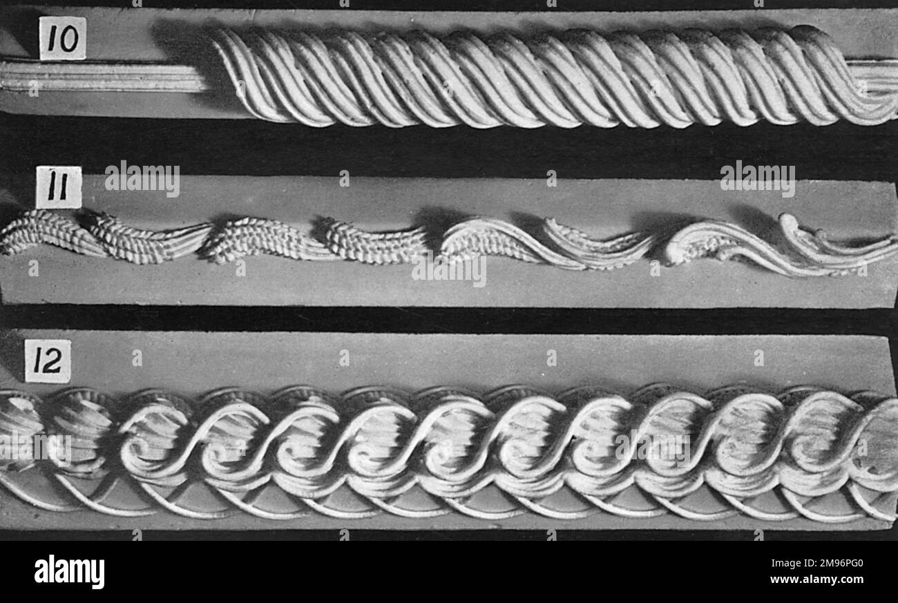 Cake Decorated Border Construction. (10) "S" Scroll Border, (11 ...