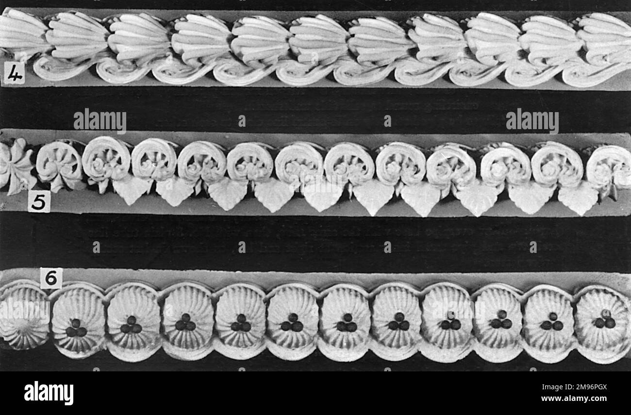 Cake Border and Side Scroll Designs. (4) Shell Border with "S" Scroll ...