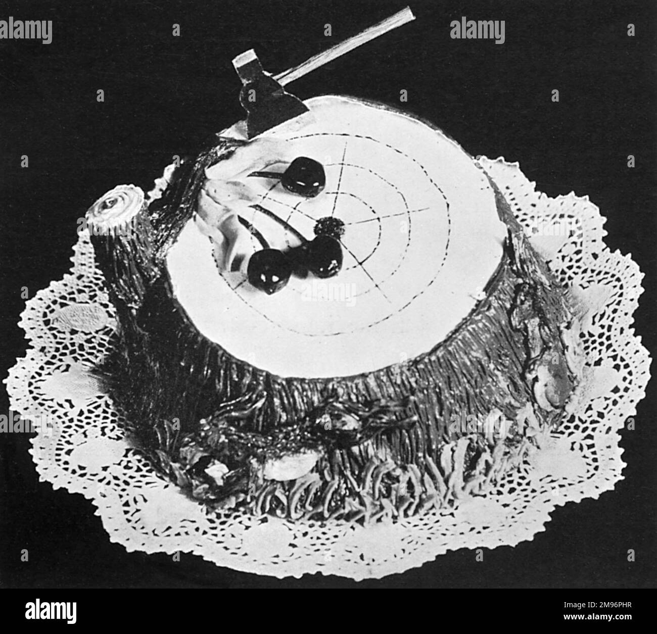 Seasonable Cakes. Log Cake Stock Photo - Alamy