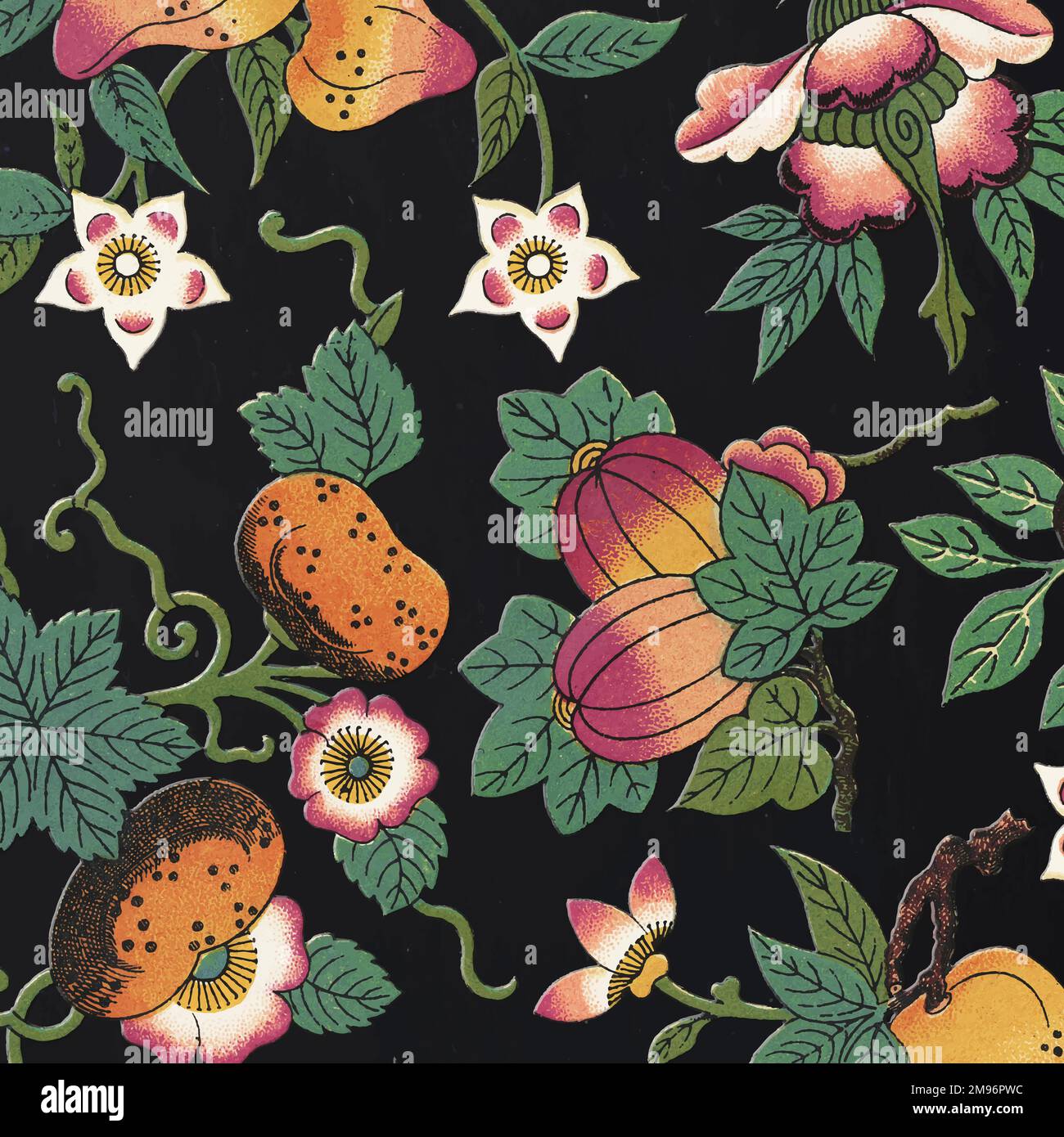 Colorful floral patterned background design Stock Vector Image & Art ...