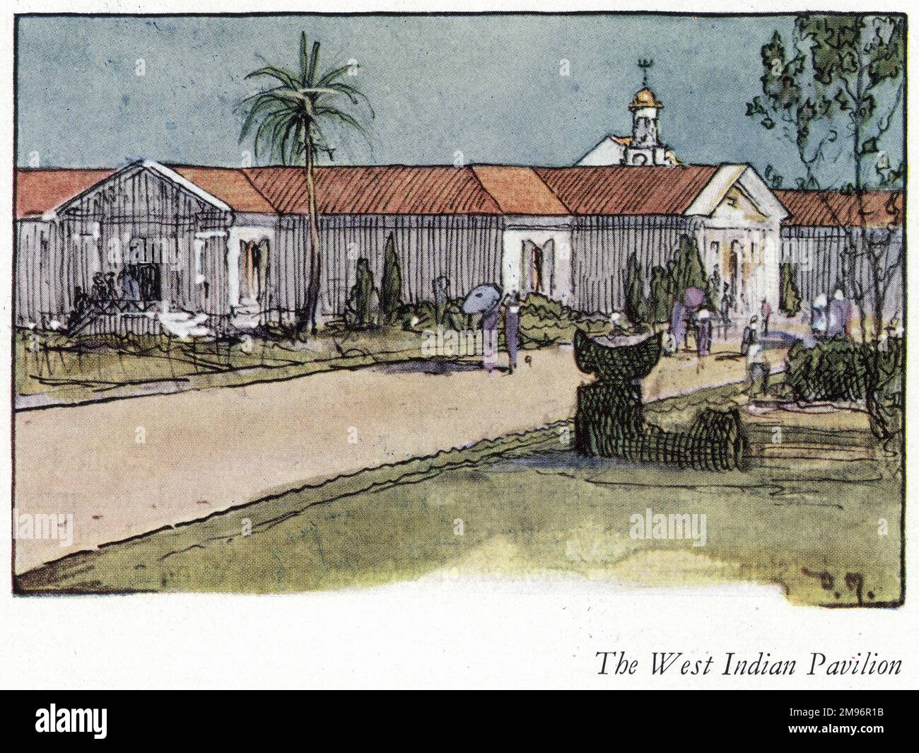The West Indian Pavilion, British Empire Exhibition, Wembley Stock ...
