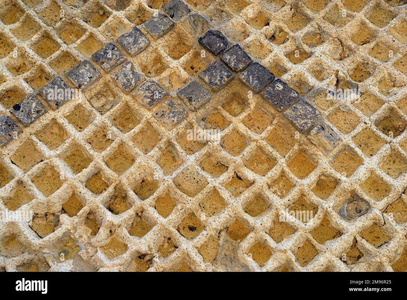 Italy,Campania,Campi Flegrei,the ruins of the acropolis of Cuma. Opus ...