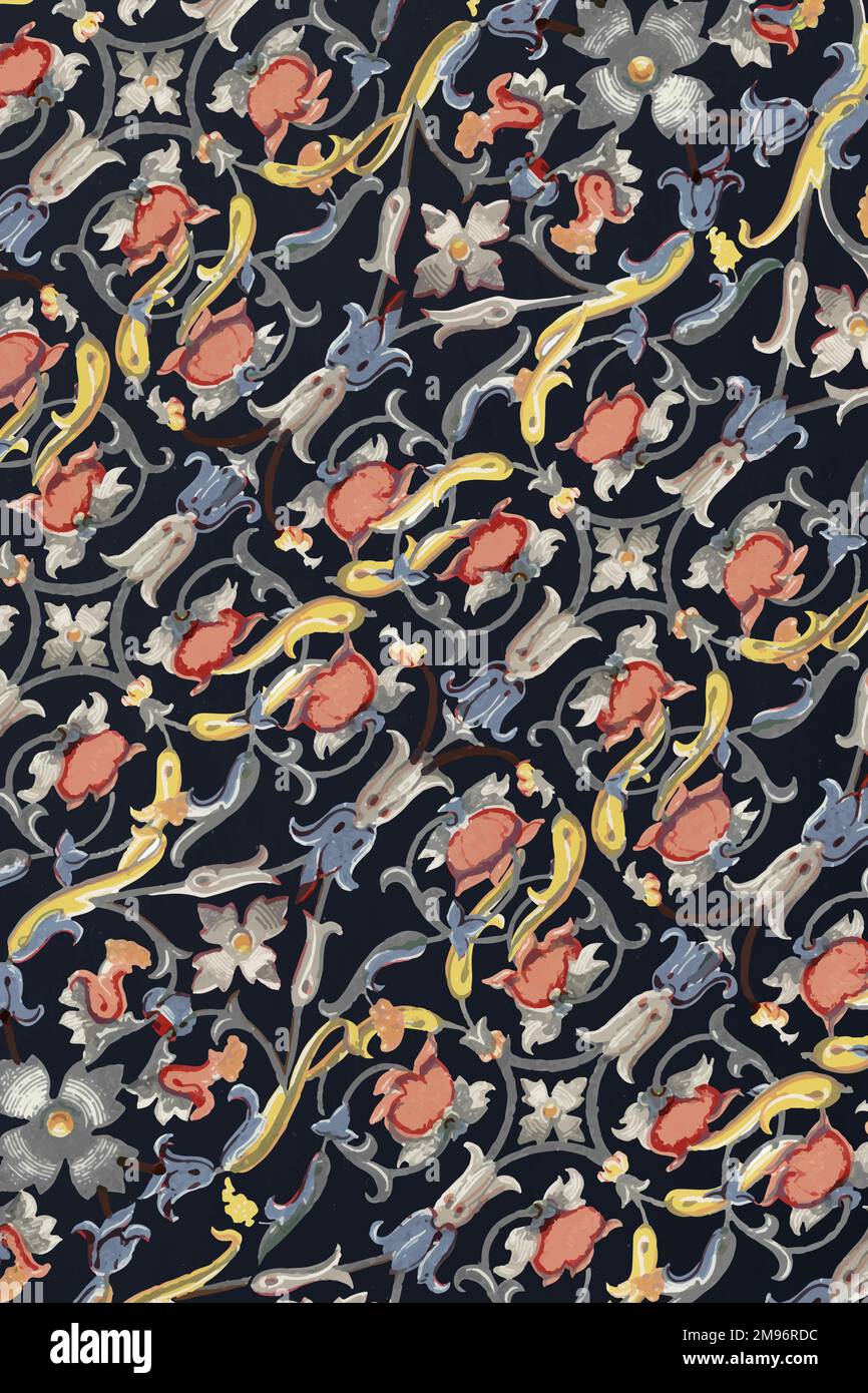 Colorful floral patterned background design vector Stock Vector Image ...