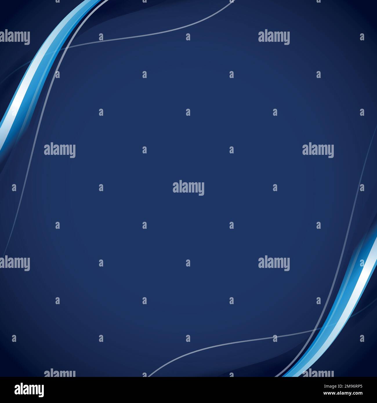 Blue curve frame template vector Stock Vector Image & Art - Alamy
