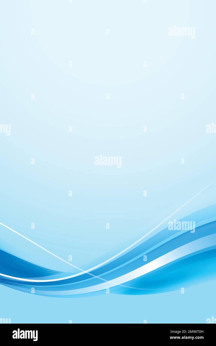 Blue curve frame template vector Stock Vector Image & Art - Alamy