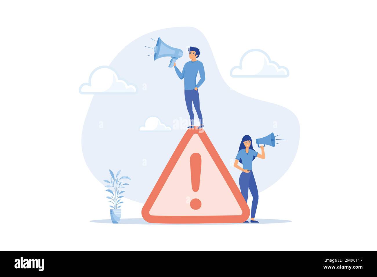 Important announcement, attention or warning information, breaking news ...