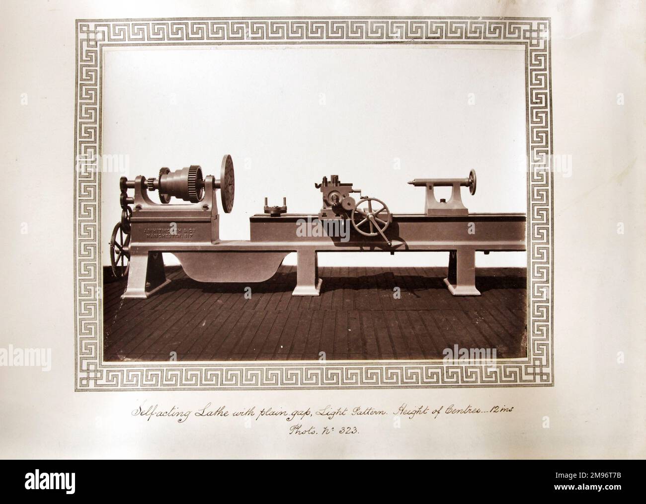 Self-acting lathe with plain gap, light pattern. Height of centres 12 ...