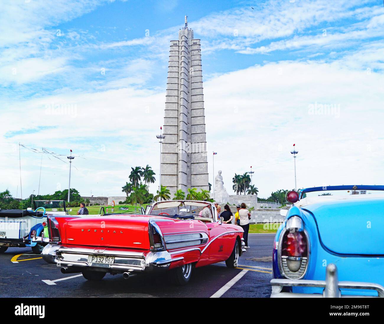 Classic cars in the Havana in Republic of Cuba, Caribbean Stock Photo ...