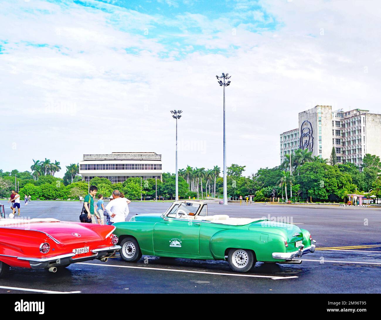 Classic cars in the Havana in Republic of Cuba, Caribbean Stock Photo ...