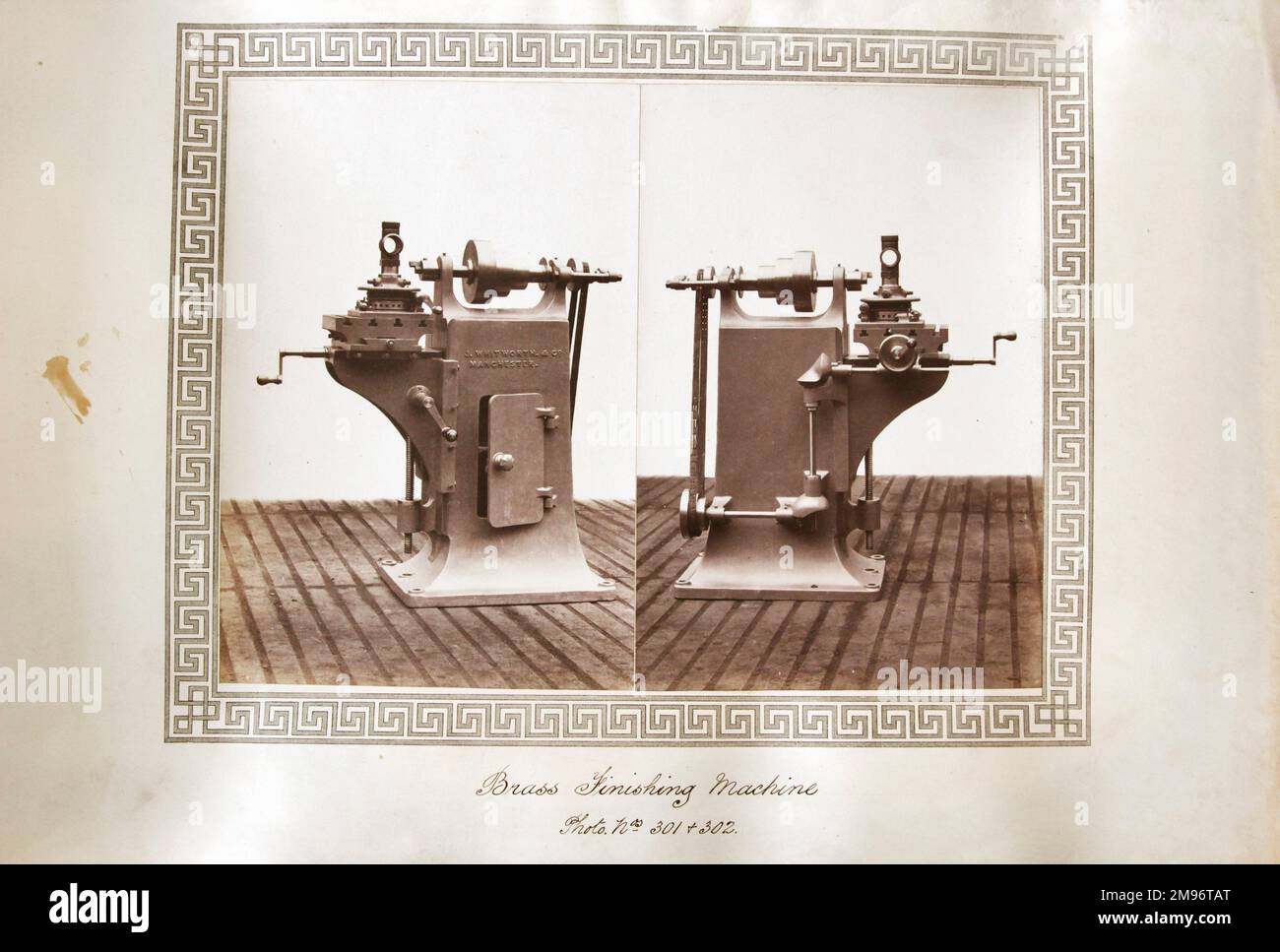 Brass finishing machine Stock Photo - Alamy