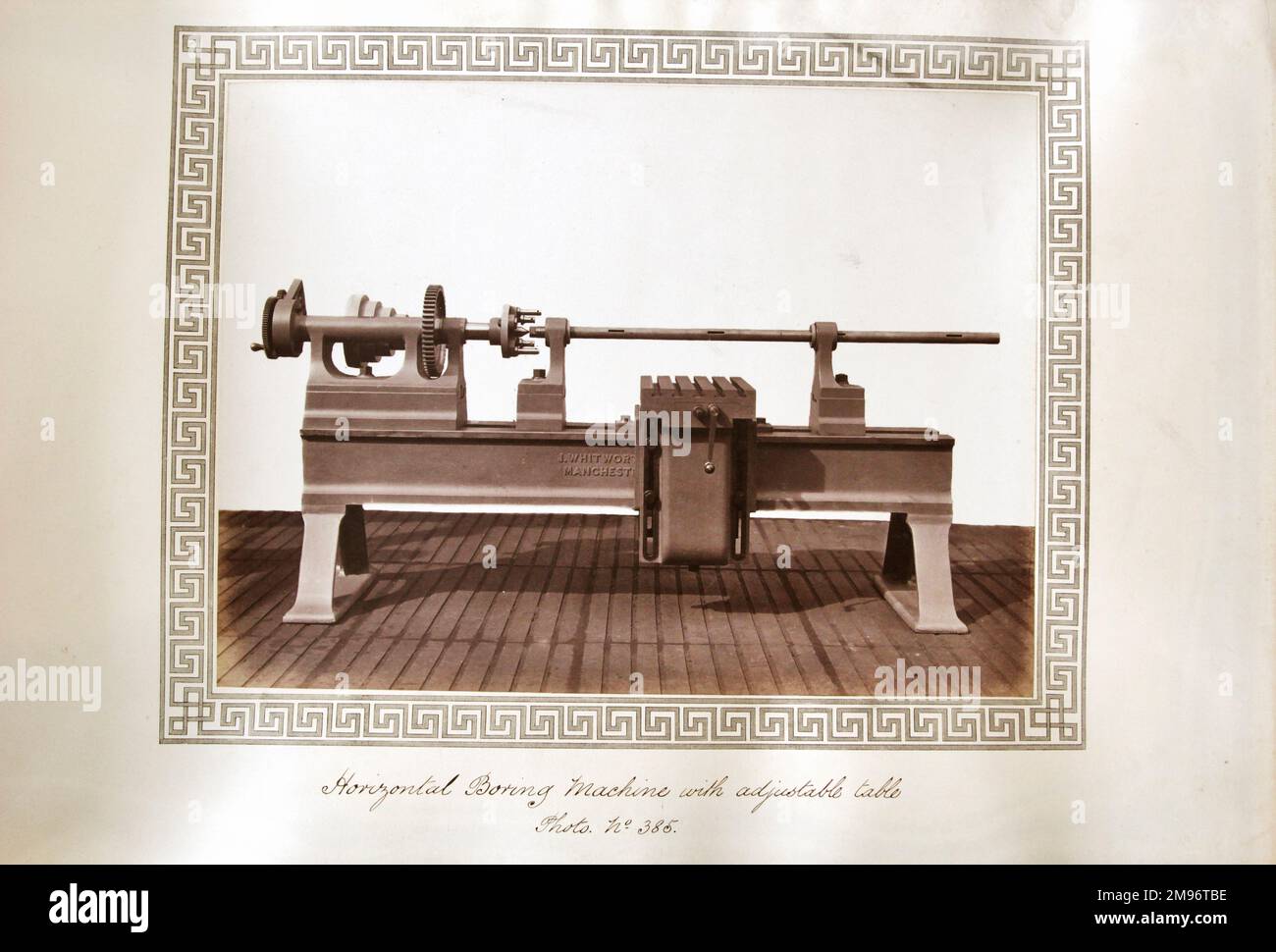 Horizontal boring machine with adjustable table Stock Photo - Alamy